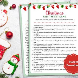 Pass the Gift Game for Christmas Christmas Gift Exchange, Pass the ...