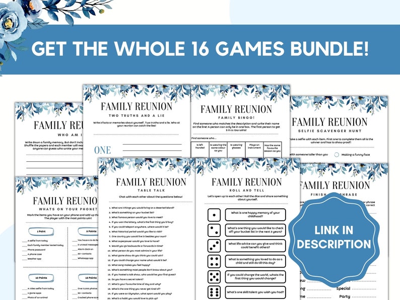 Human Bingo Find Someone Who Family Reunion Game - Etsy