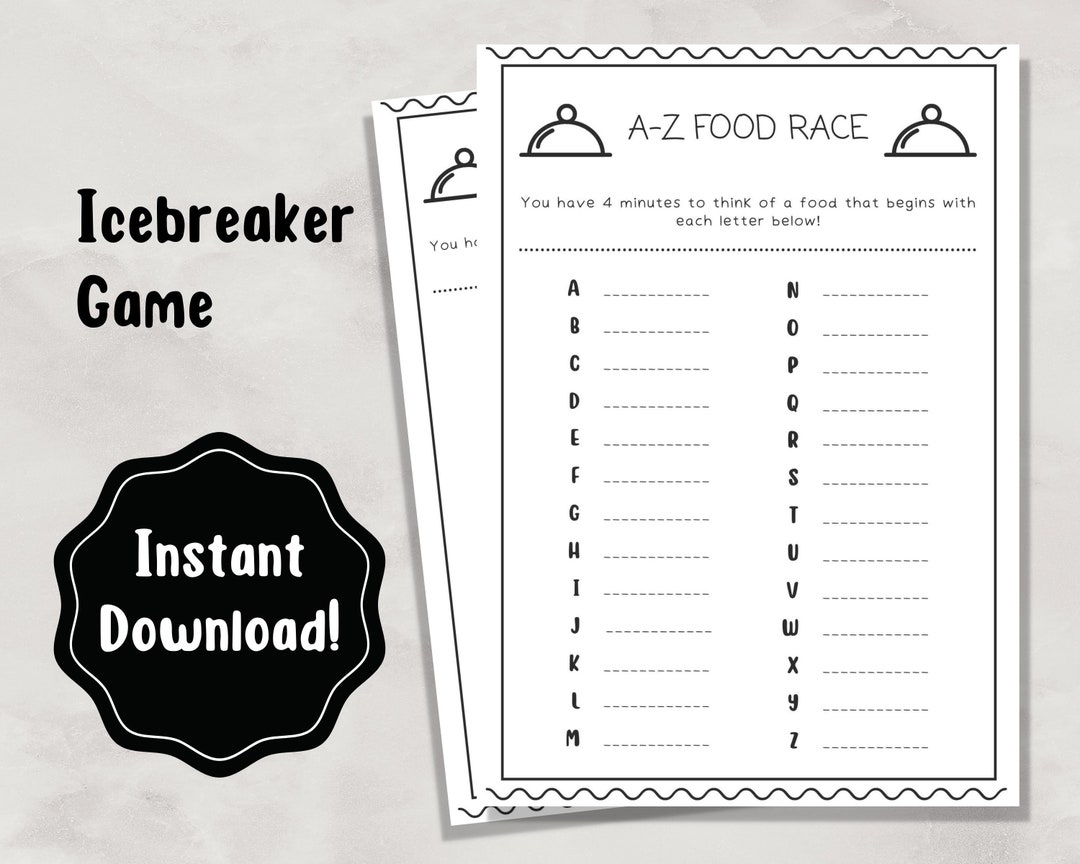 Food Race Game, Family Party Games, Dinner Party Games, Icebreaker ...