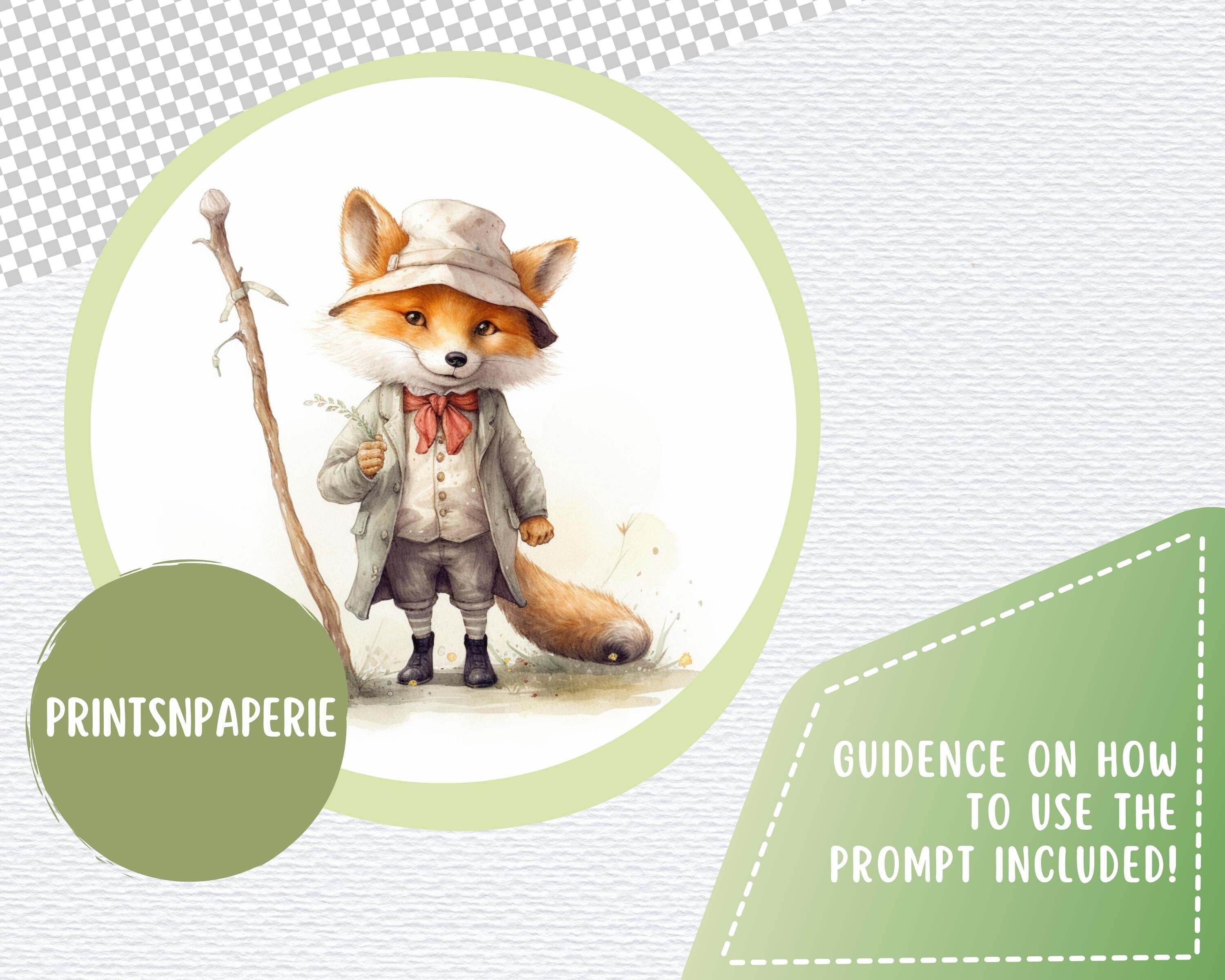 Midjourney Prompt, AI Prompt for Cute Watercolor Animals, AI Art ...