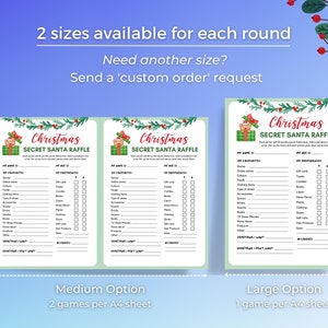 Secret Santa Form, Secret Santa, Letters to Santa, Christmas Activities ...