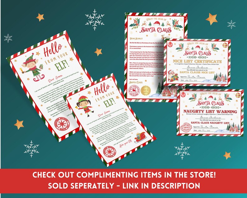 Elf Recovery Letter, Elf Notice Letter, Elf Activities, Elf Printable ...