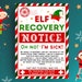 Elf Recovery Letter, Elf Notice Letter, Elf Activities, Elf Printable ...