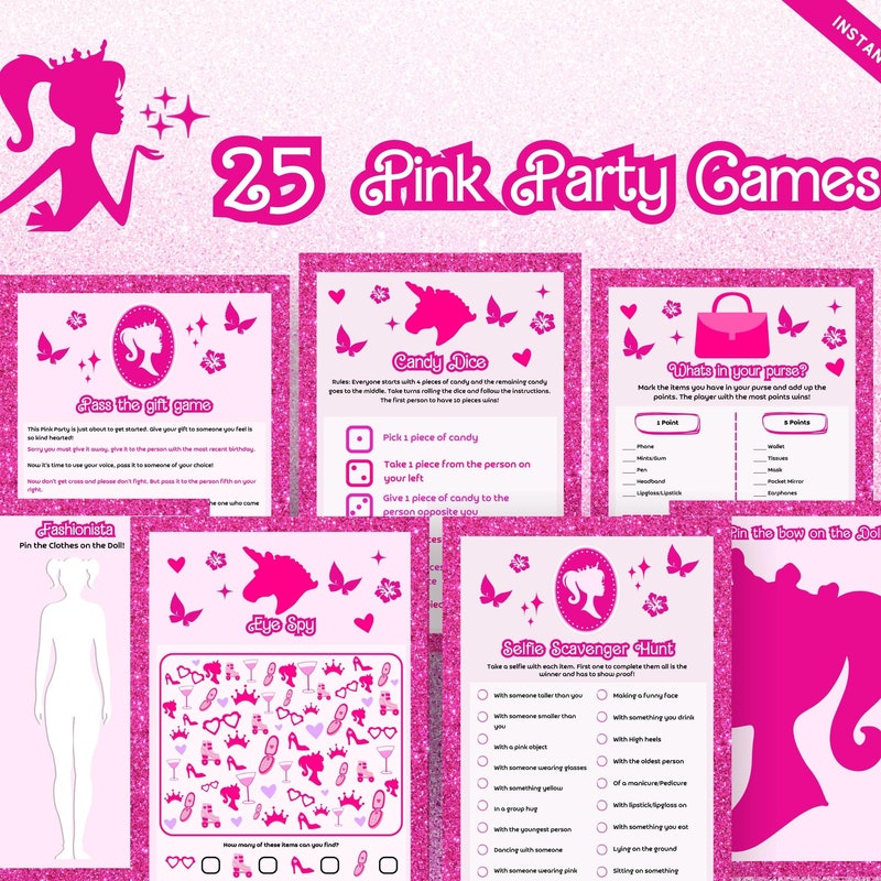 Pink Birthday Party - Etsy