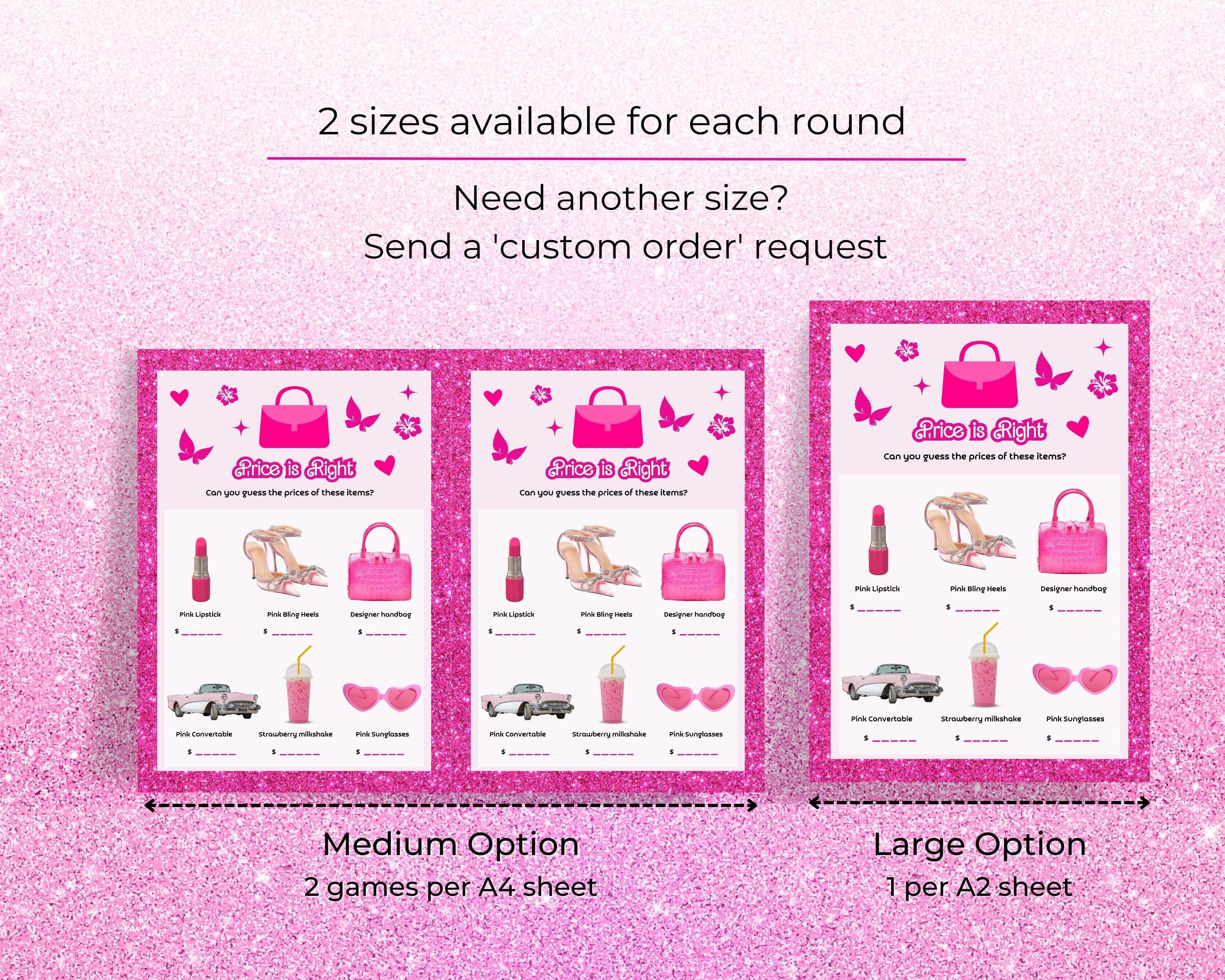 Pink Party, Price is Right, Doll Party, Pink Birthday Games, Girly ...