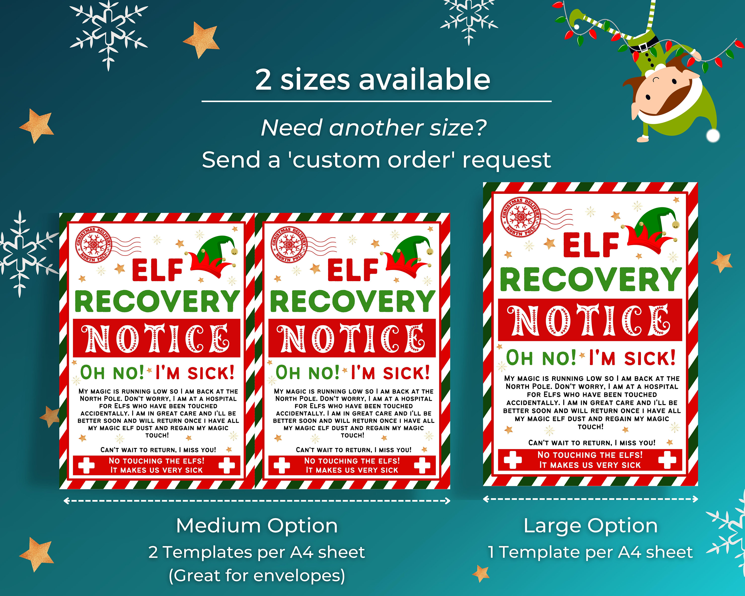 Elf Recovery Letter, Elf Notice Letter, Elf Activities, Elf Printable ...