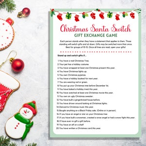 Santa Switch Game, Gift Exchange Game, Gift Swap Game, Pass the Parcel ...