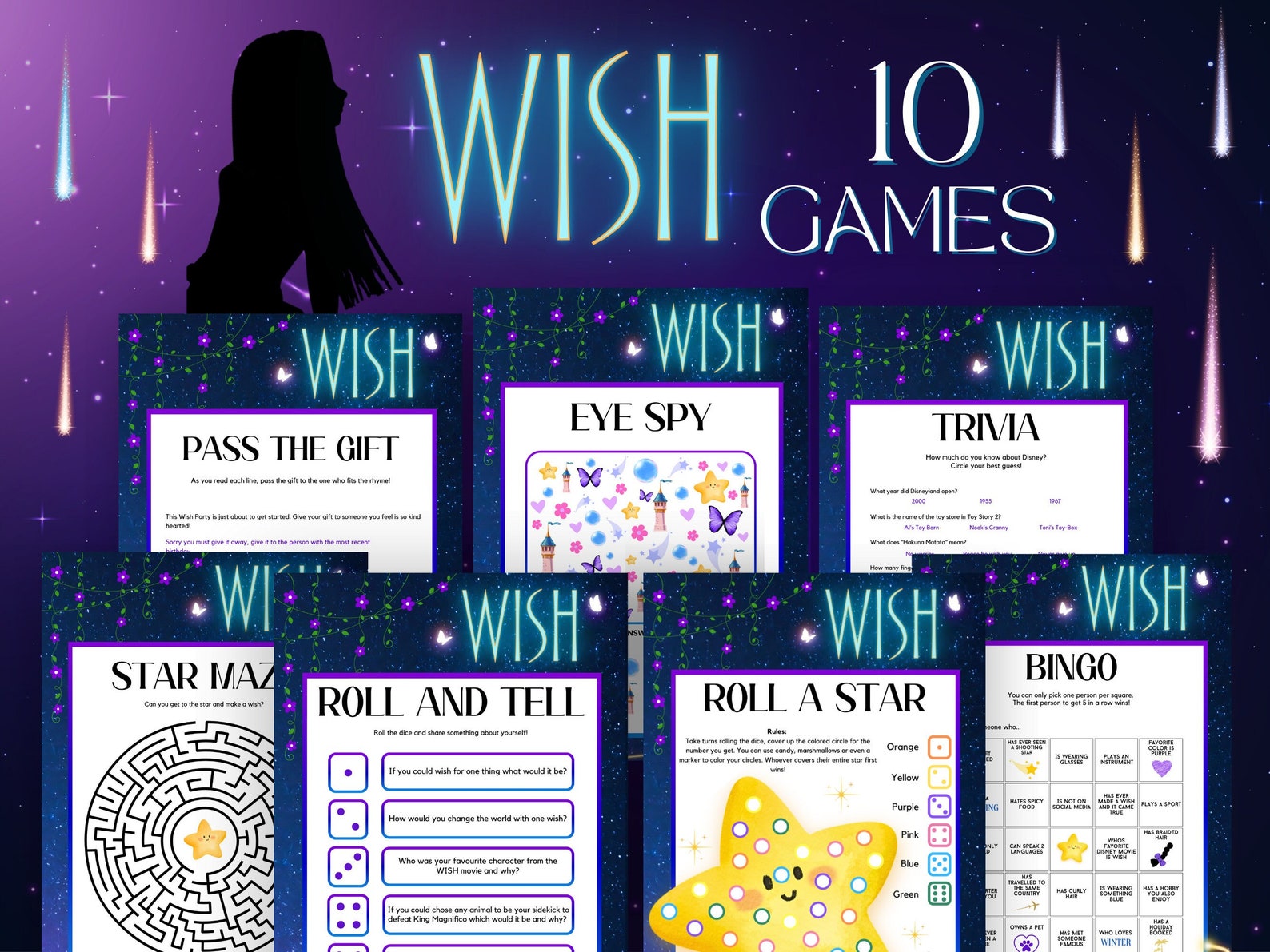Wish Movie Inspired Games, Wish Games, Wish Birthday Party, Wish Asha ...