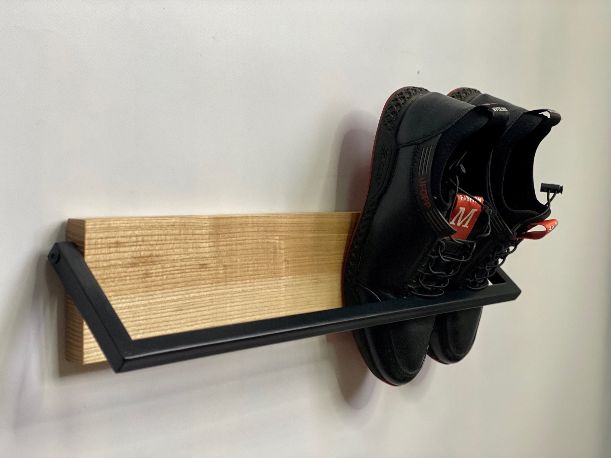 Wall Mounted Shoe Rack Shoe Rack Entryway Industrial Metal - Etsy UK