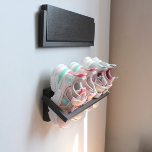 Wall Mounted Shoe Rack | Shoe Rack Entryway | Industrial Metal Shoe ...