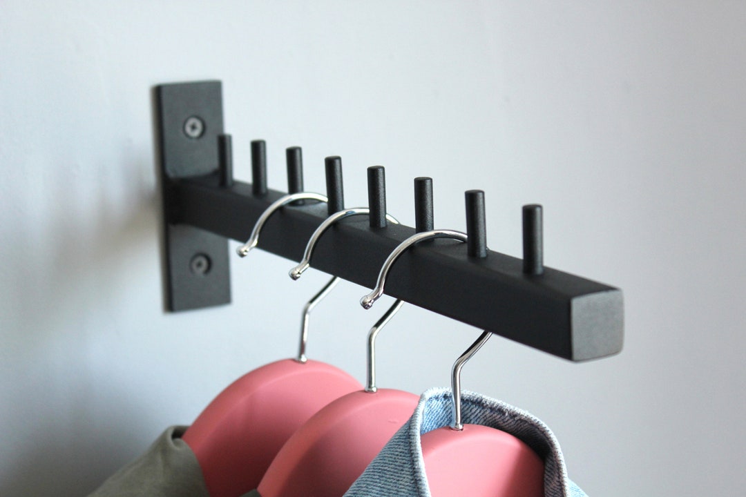 Metal Entryway Wall Mount Organizer, Metal Mounted Coat Rack With Hooks ...