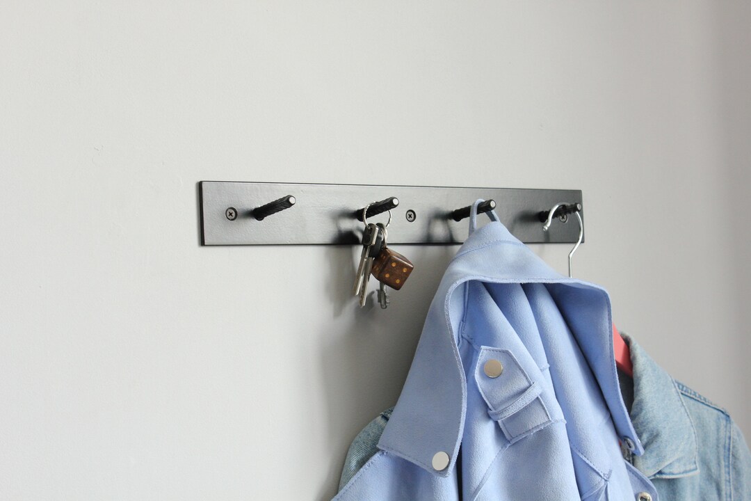 Metal Entryway Wall Mount Organizer Metal Mounted Coat Rack - Etsy