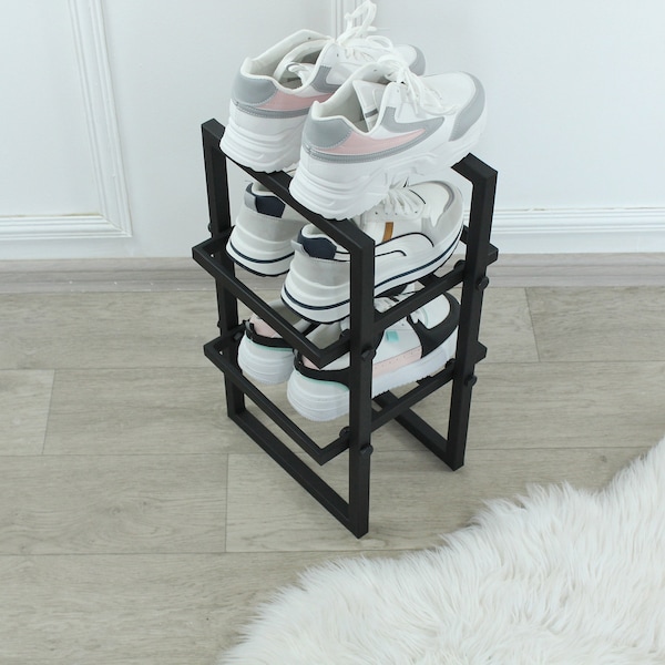 Narrow Shoe Rack for Entryway - Etsy