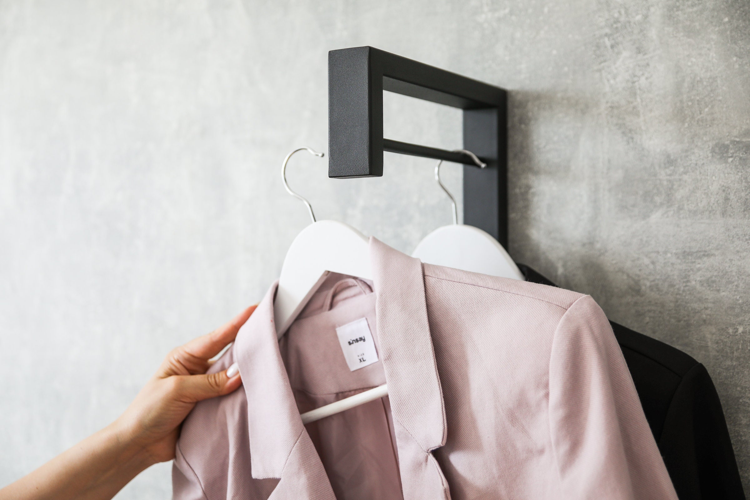 Metal Wall Mount Laundry Valet: Mudroom Coat Rack - Etsy