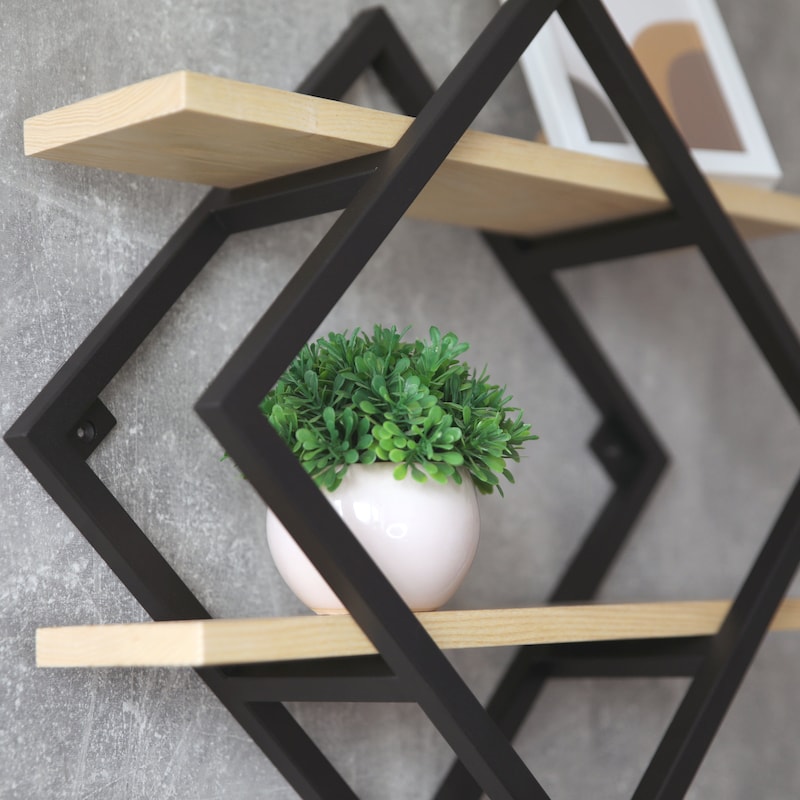 Geometric Shelf - Etsy