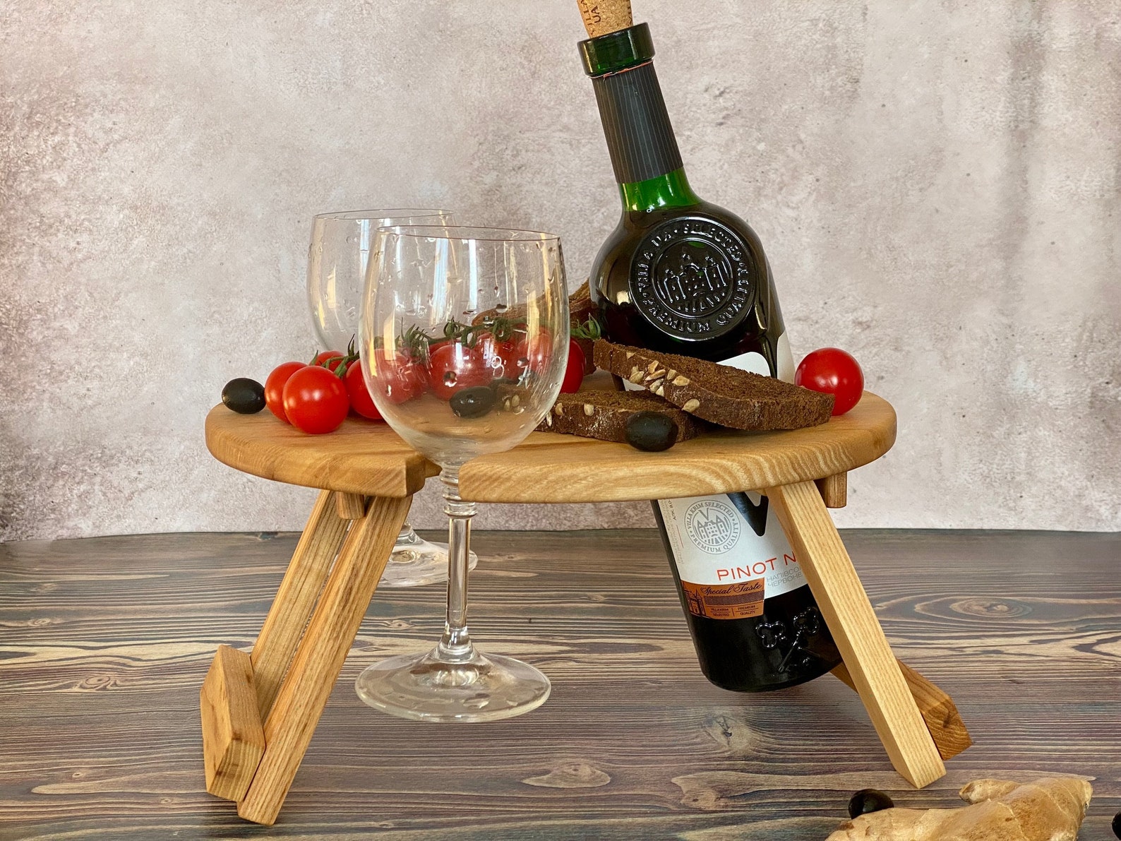 Personalized Portable Wine Table for Gift Mother Wine - Etsy