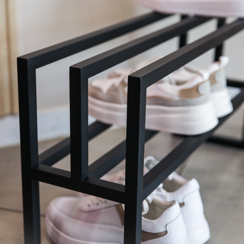 Black Metal Shoe Shelf - Etsy
