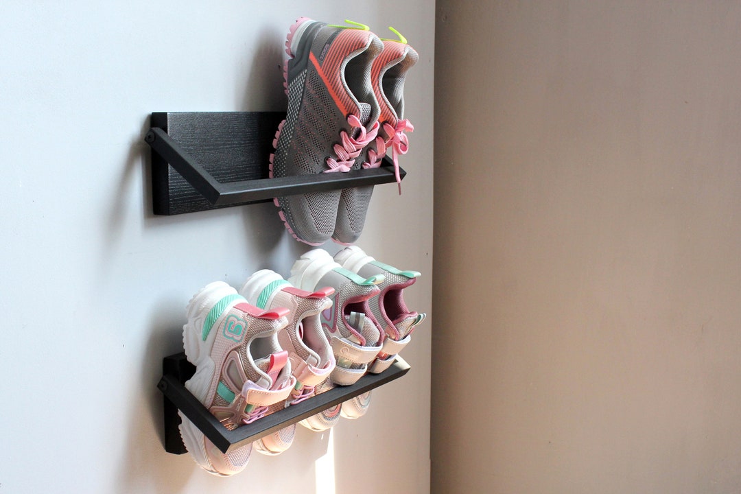 Wall Mounted Shoe Rack | Shoe Rack Entryway | Industrial Metal Shoe ...