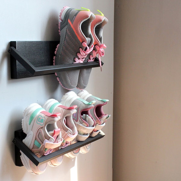Wall Mount Shoe Rack - Etsy