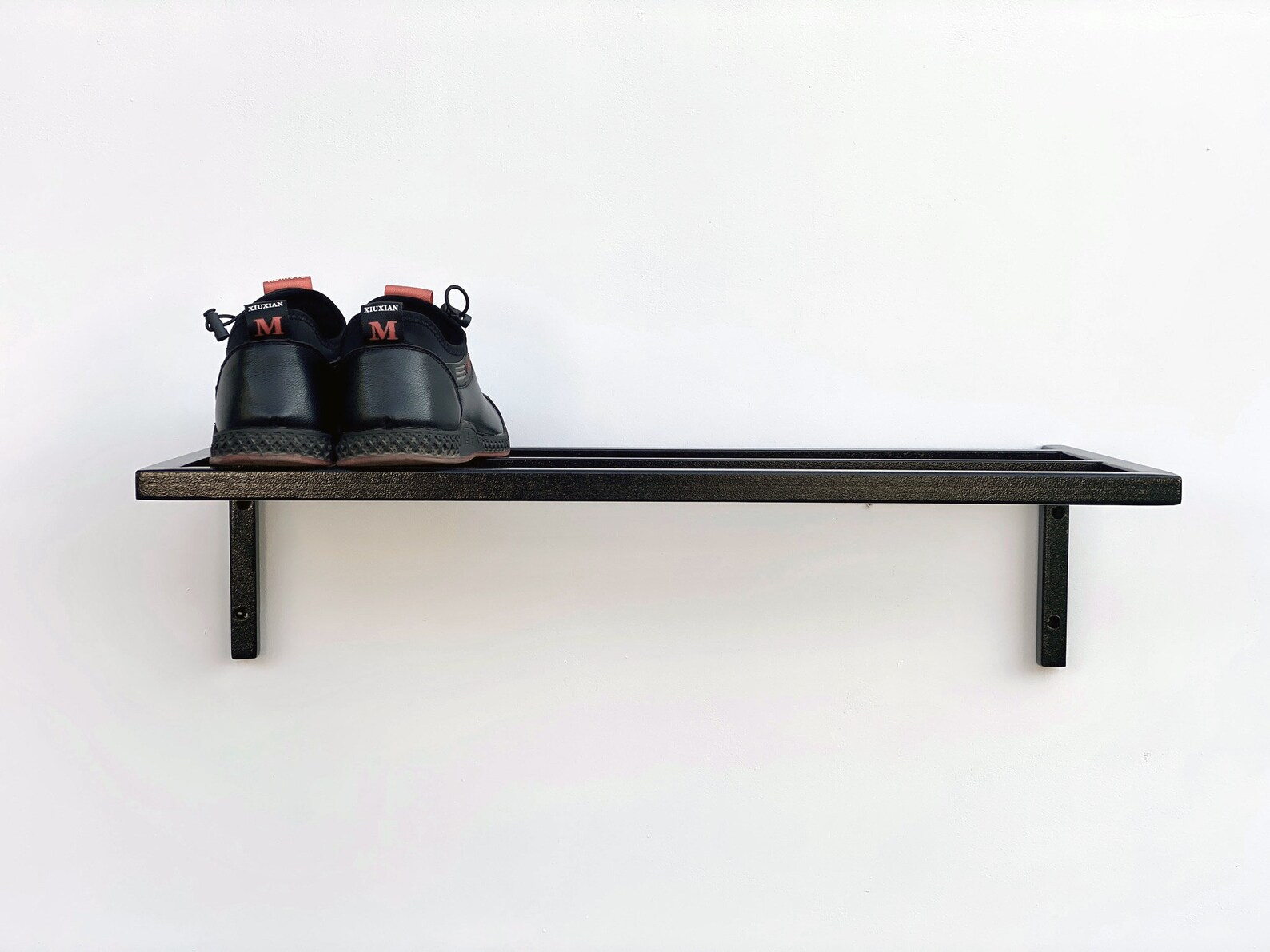 2 Tier Shoe Rack Industrial Metal Shoe Shelf for Hallway Decor - Etsy