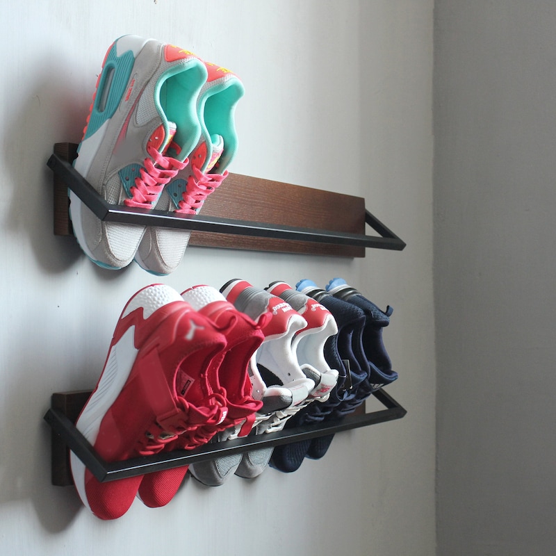 Floating Wall Shoe Rack - Etsy