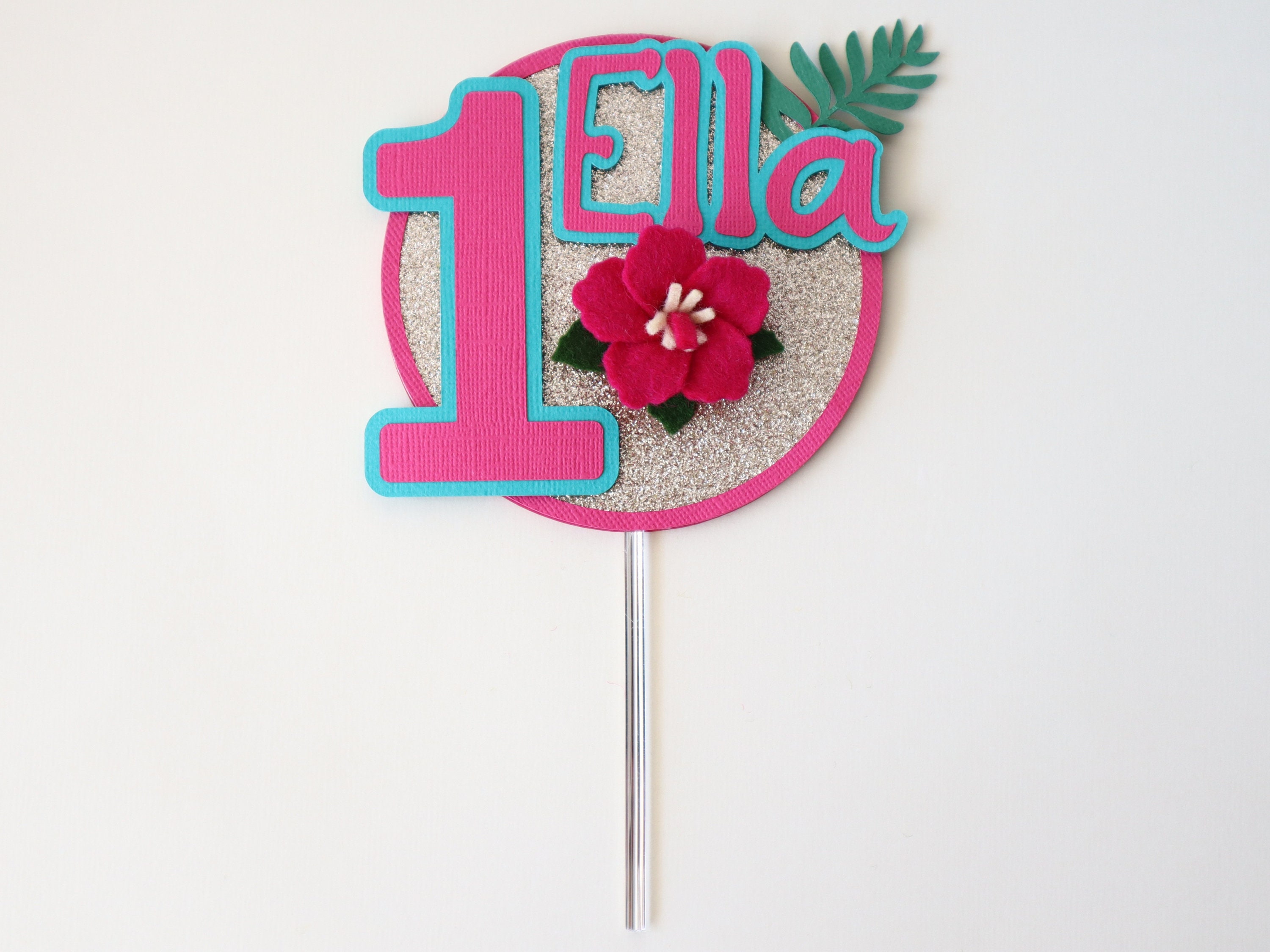 Hibiscus Flower Cake Topper for A Tropical Birthday Party. Hawaiian ...