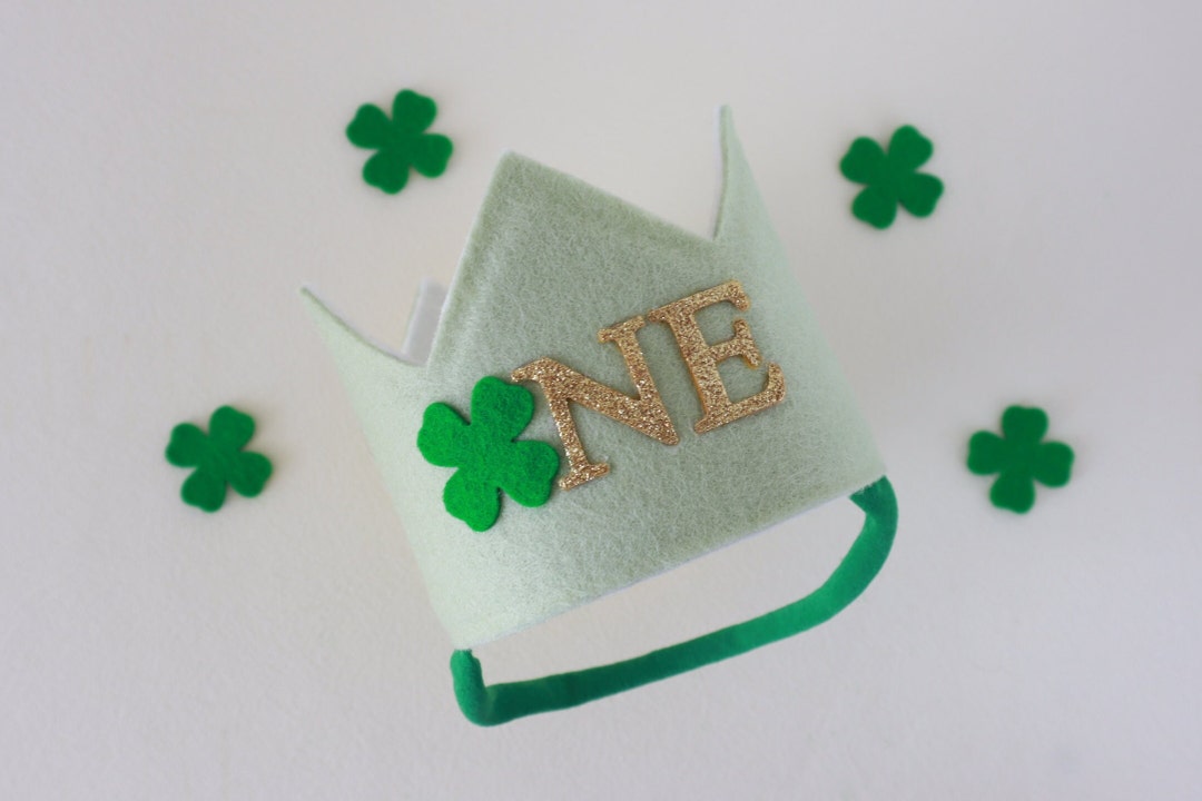 St Patrick’s Day Birthday Crown for a Lucky One Birthday Party. Lucky ...