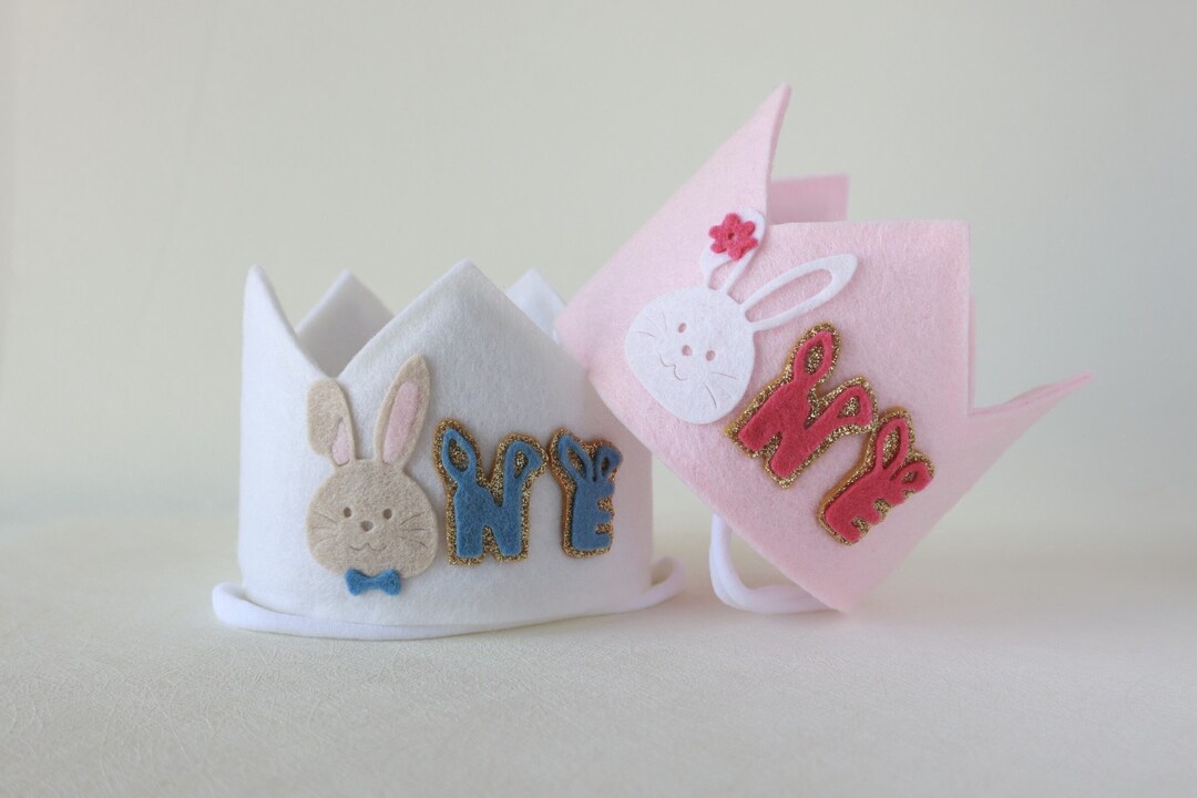 Some Bunny is One Birthday Hat for a First Birthday Party. Easter Bunny ...