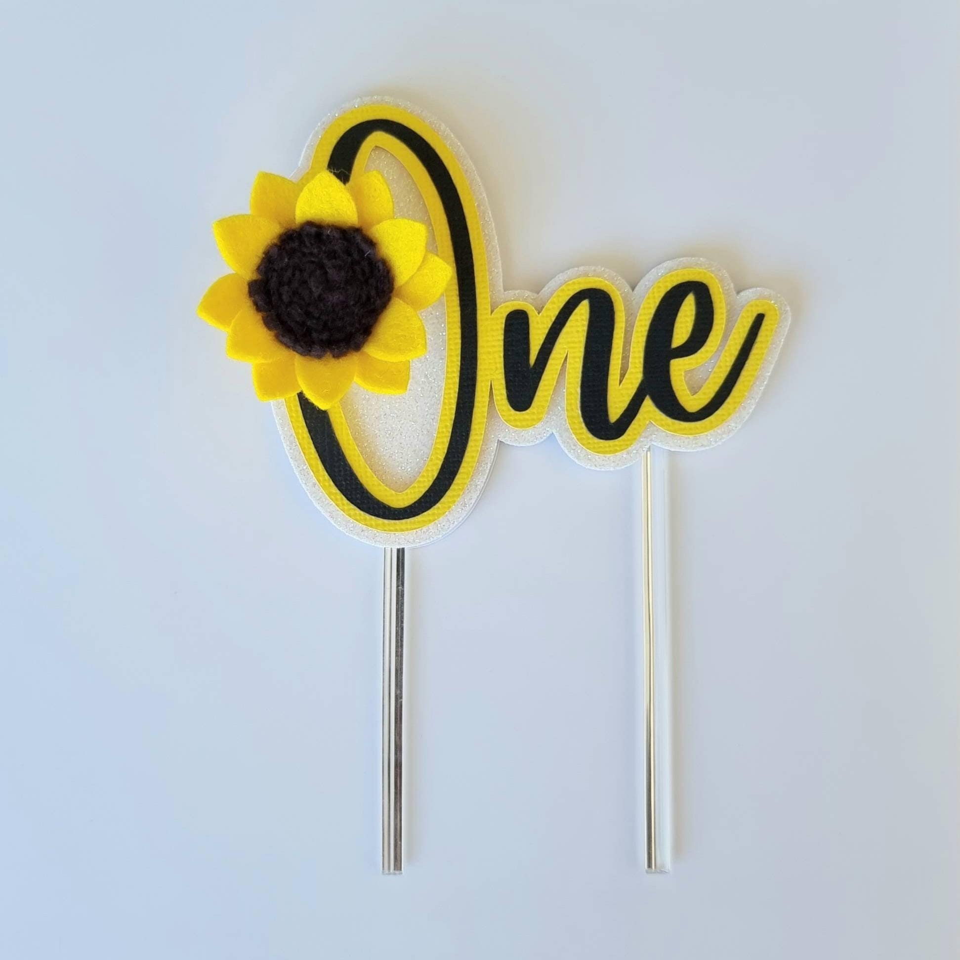 Sunflower Birthday Cake Topper. Custom Cake Topper. | Etsy Australia