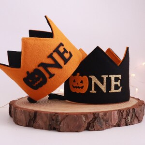 Halloween Pumpkin Birthday Crown for a Spooky One Boo Day Party. Hey ...