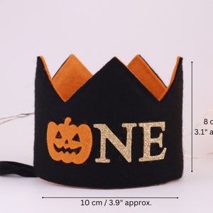 Halloween Pumpkin Birthday Crown for a Spooky One Boo Day Party. Hey ...