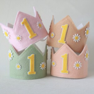 Daisy First Birthday Crown. Groovy One Birthday Hat. Wild One Boho ...