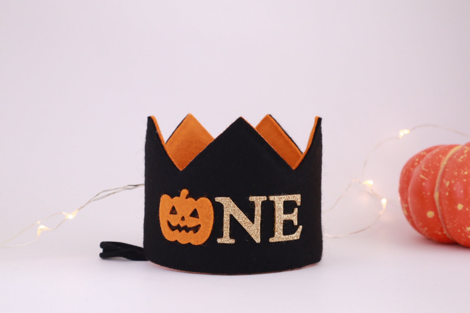 Halloween Pumpkin Birthday Crown for a Spooky One Boo Day Party. Hey ...