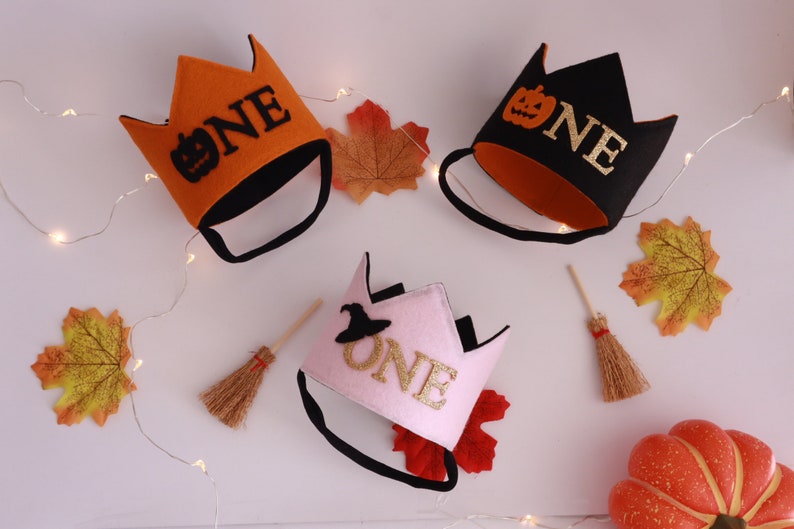 Halloween Pumpkin Birthday Crown for a Spooky One Boo Day Party. Hey ...