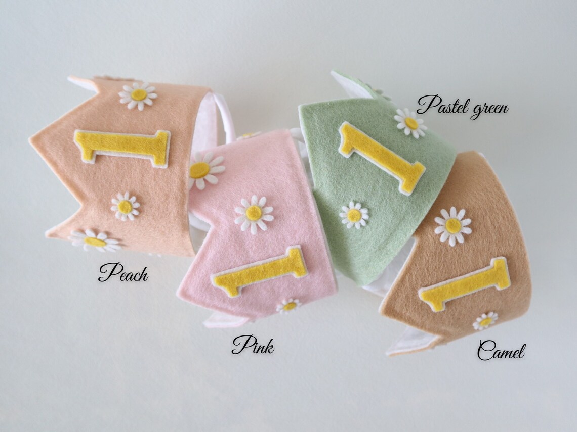 Daisy First Birthday Crown. Groovy One Birthday Hat. Wild One - Etsy ...