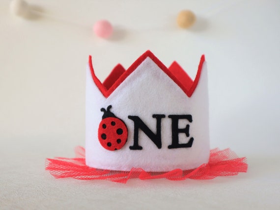 Ladybug Birthday Crown for First Birthday Custom Party Hat - Etsy