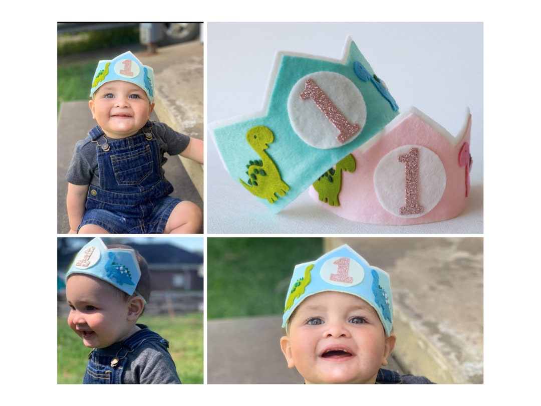 Dinosaur Birthday Crown Birthday Party Hat 1st Birthday - Etsy