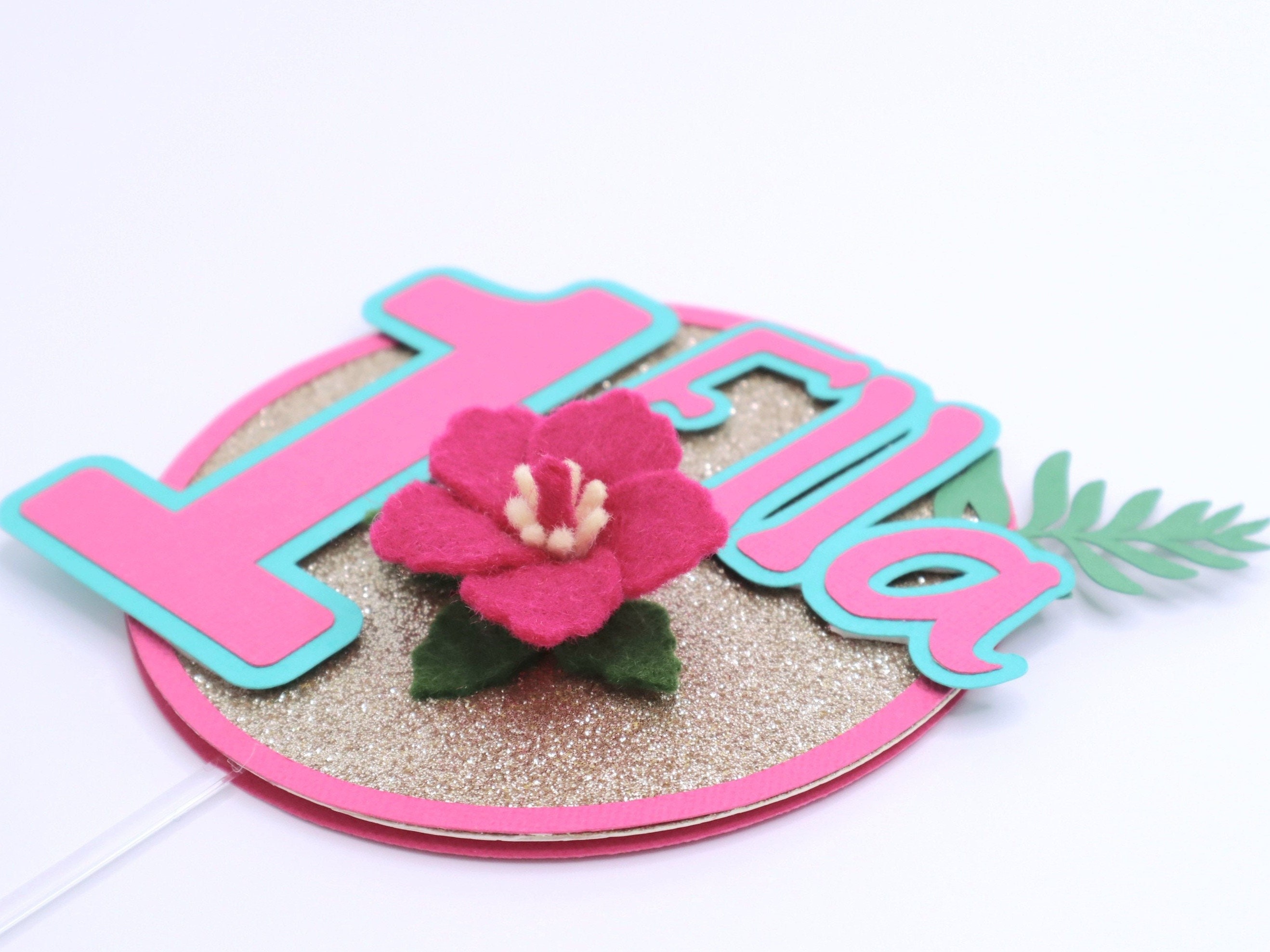 Hibiscus Flower Cake Topper for A Tropical Birthday Party. Hawaiian ...