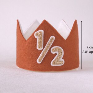 Half Birthday Crown. 6 Month Birthday Hat. 1/2 Birthday Boy Party Hat ...