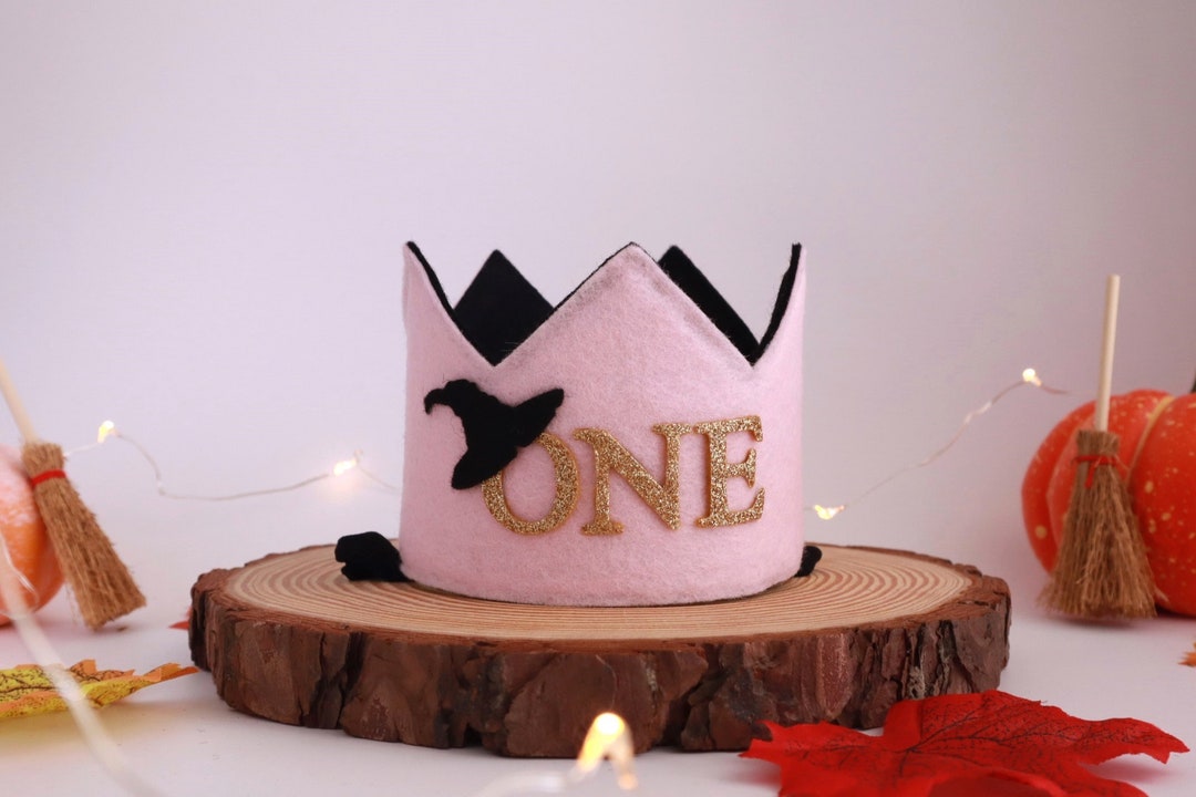 Pink Halloween Birthday Crown for a Spooky One Party. Hey Boo I'm Two ...