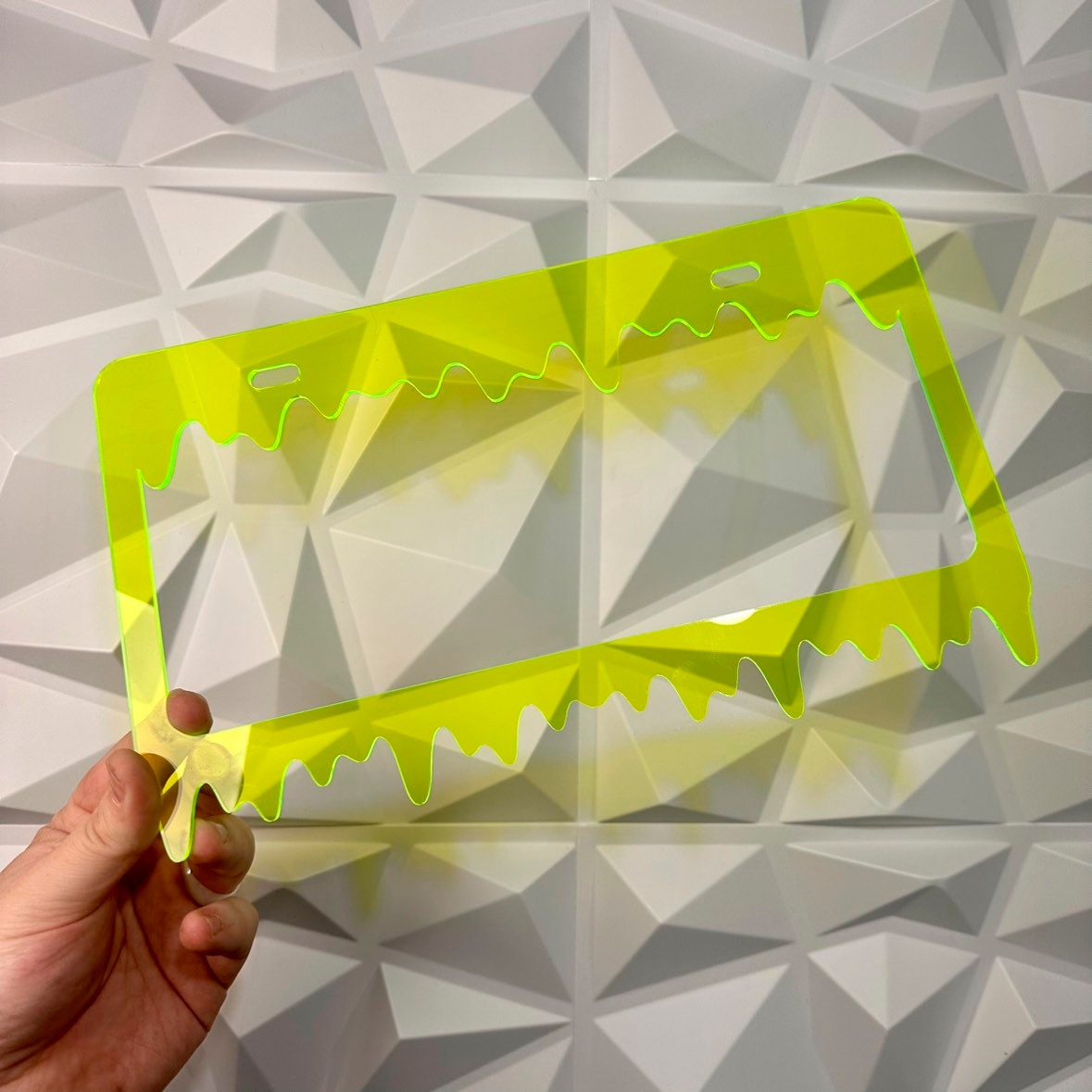 Slime Ooze License Plate Frame Cover Car Show JDM Plate Tuner Plate Car ...