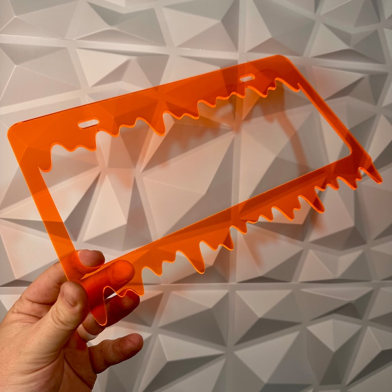 Slime Ooze License Plate Frame Cover Car Show JDM Plate Tuner Plate Car ...