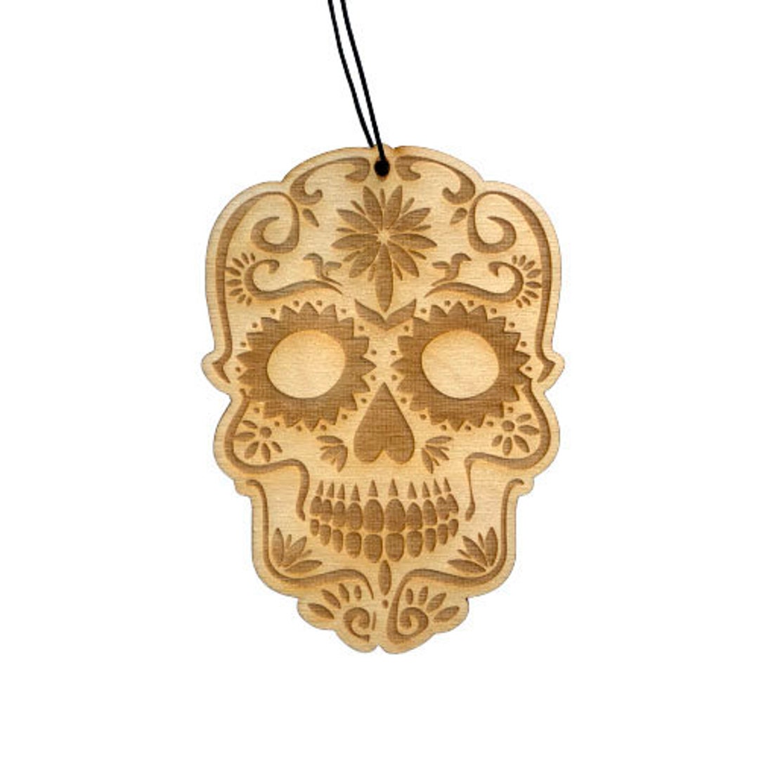 Sugar Skull Air Freshener - Redline Fresh - Car Charm / Dangle ...