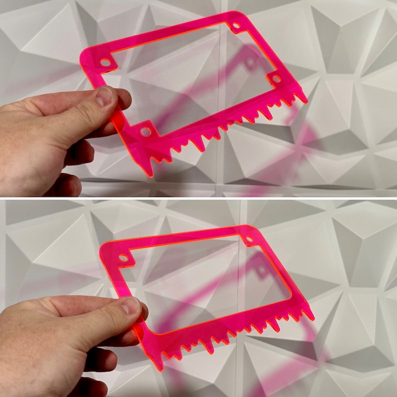 Motorcycle Slime Ooze License Plate Horizontal Frame Cover - JDM Plate ...