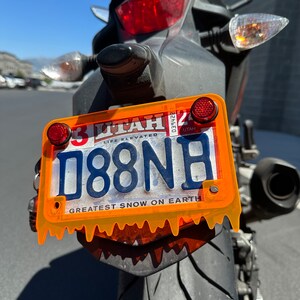 Motorcycle Slime Ooze License Plate Horizontal Frame Cover - JDM Plate ...