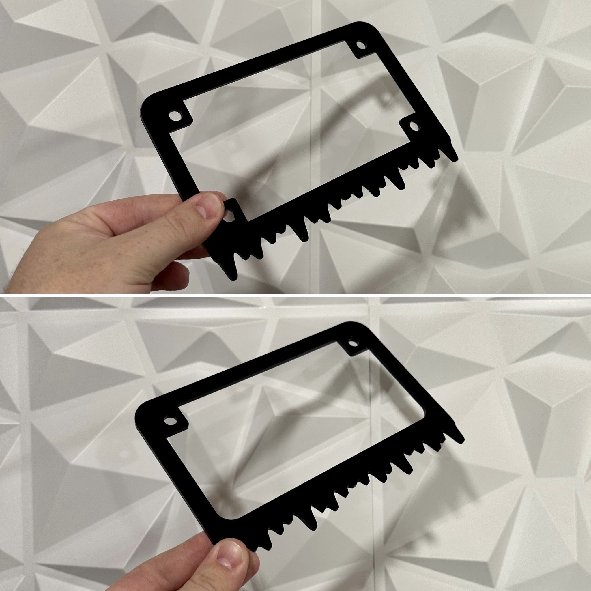 Motorcycle Slime Ooze License Plate Horizontal Frame Cover - JDM Plate ...