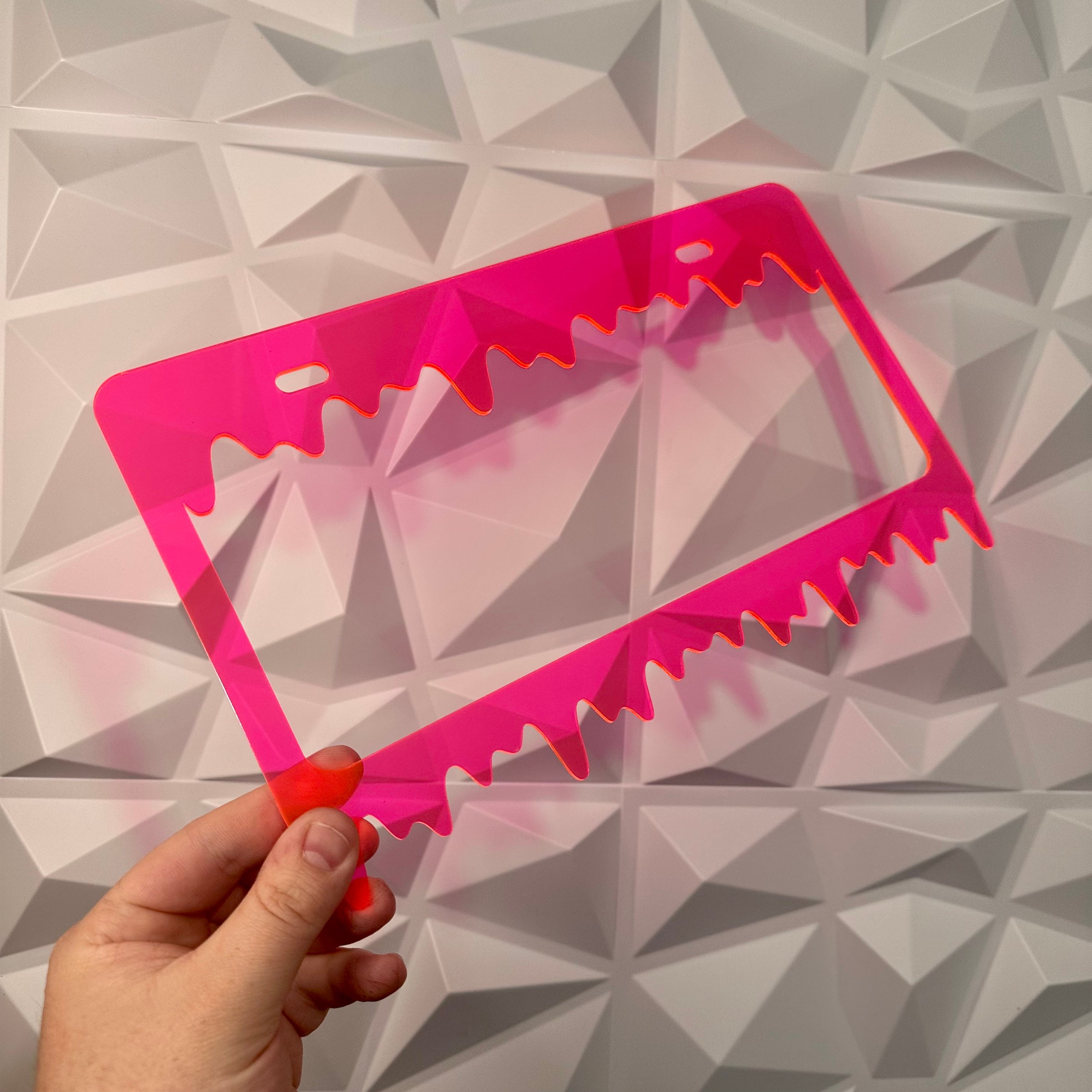 Slime Ooze License Plate Frame Cover Car Show JDM Plate Tuner Plate Car ...
