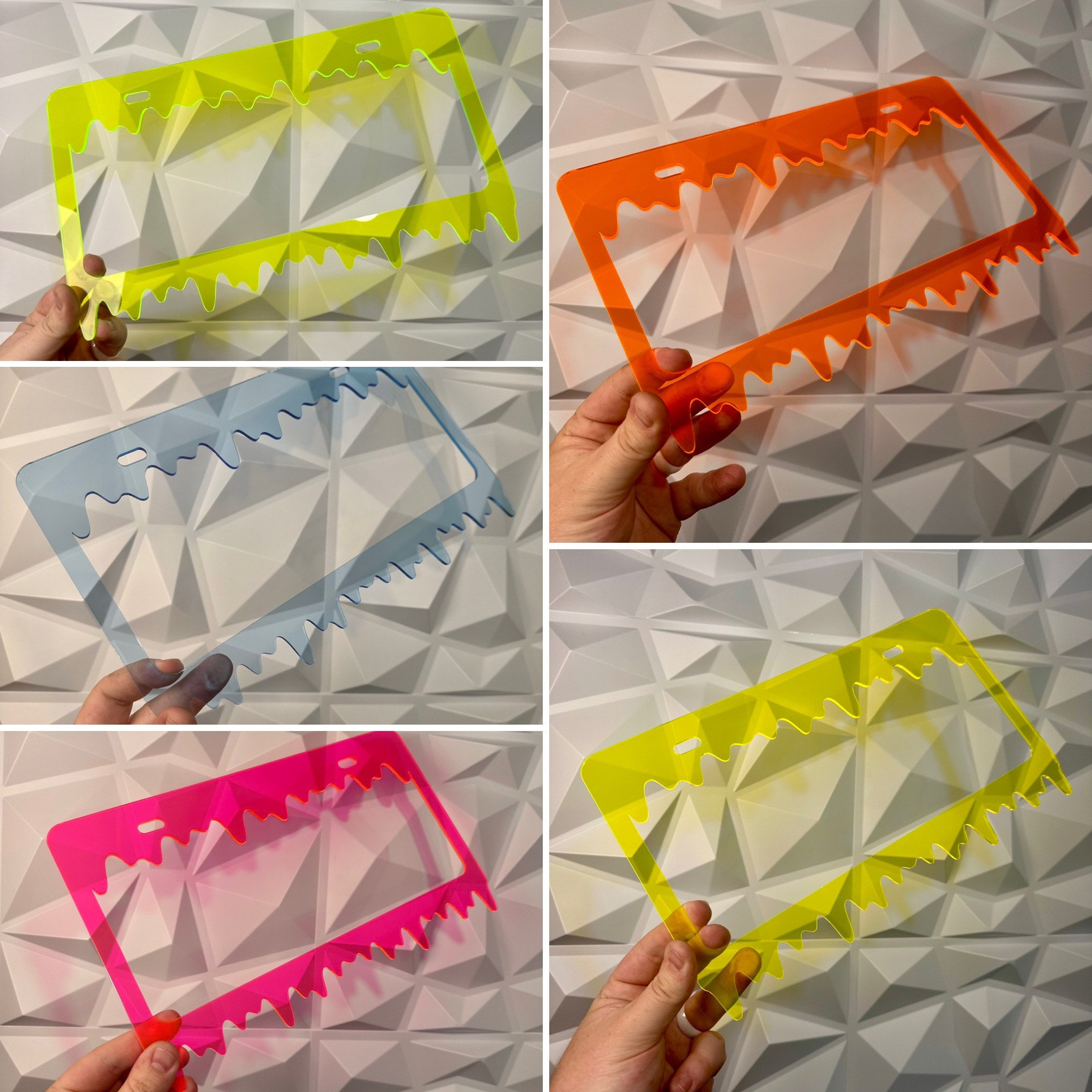 Slime Ooze License Plate Frame Cover Car Show JDM Plate Tuner Plate Car ...