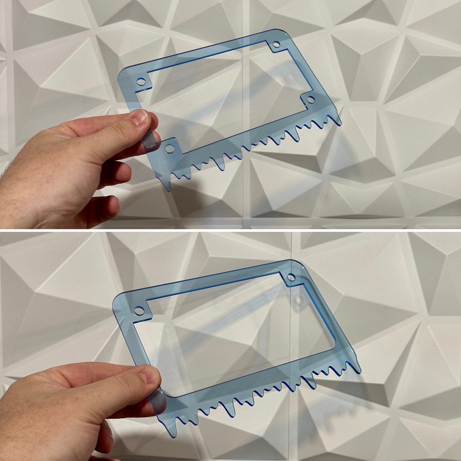 Motorcycle Slime Ooze License Plate Horizontal Frame Cover - JDM Plate ...