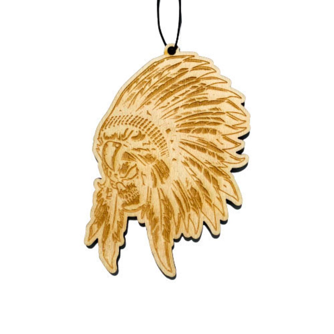 Indian Skull Air Freshener - Redline Fresh - Car Charm / Dangle ...